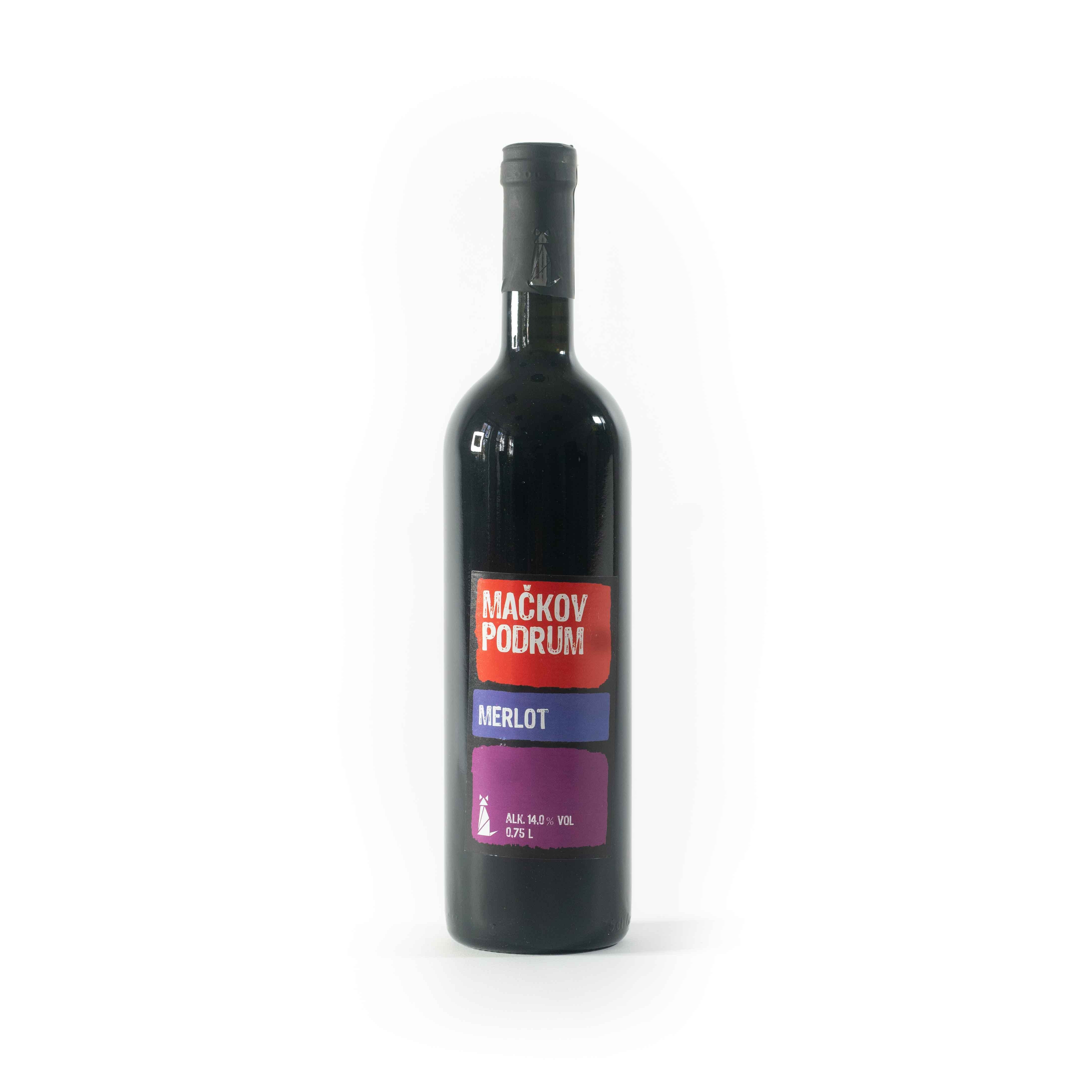 Mačkov Podrum Merlot 0,75l - Moja pijaca