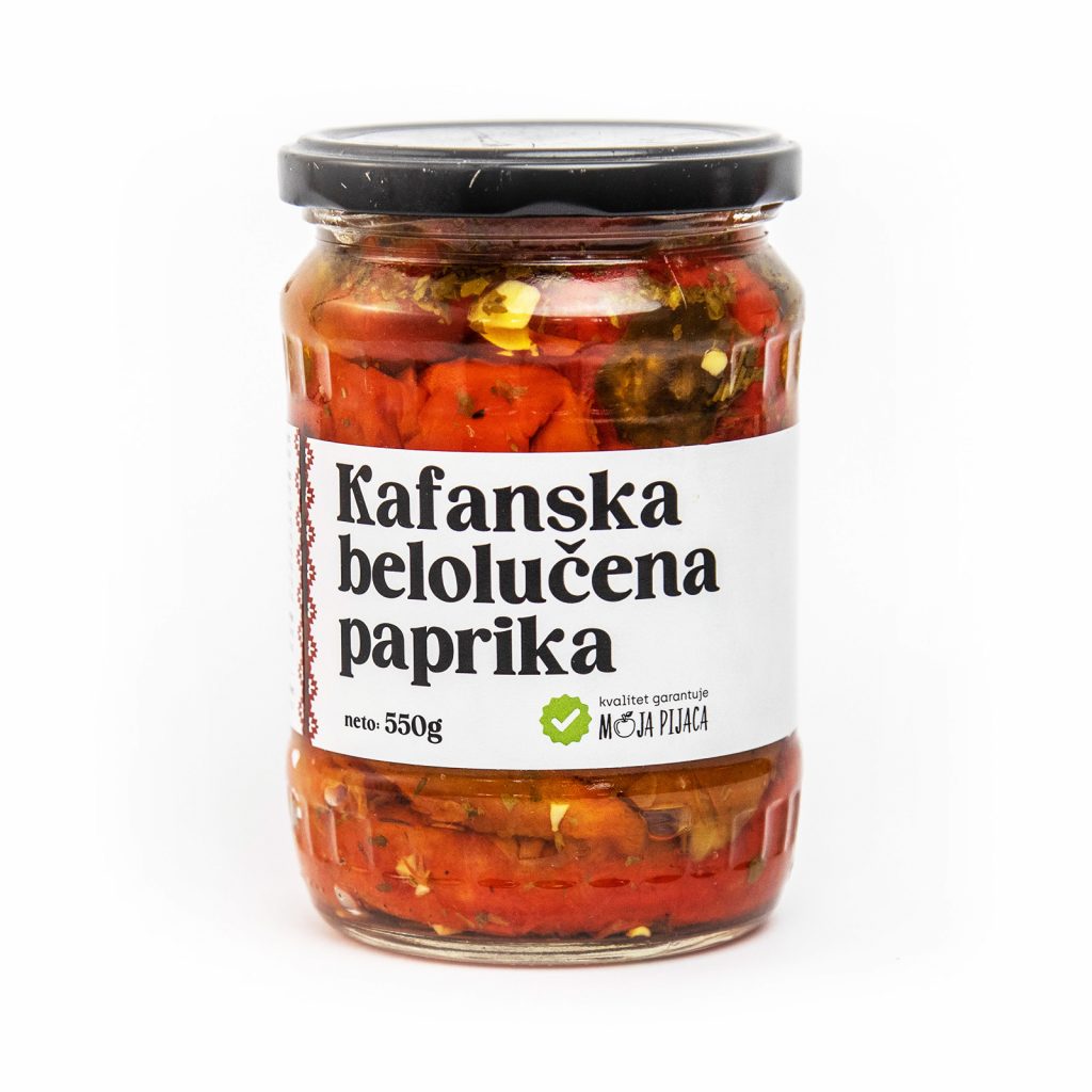 Paprika kafanska belolučena 550g Moja Pijaca - Moja pijaca